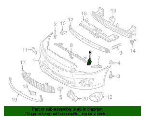 2016-2017 Mitsubishi Lancer Upper Support MU800186 | Mitsubishi Parts ...