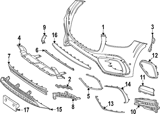 167-885-34-11 - Lower Duct 2024 Mercedes-Benz | Mercedes-Benz USA Parts