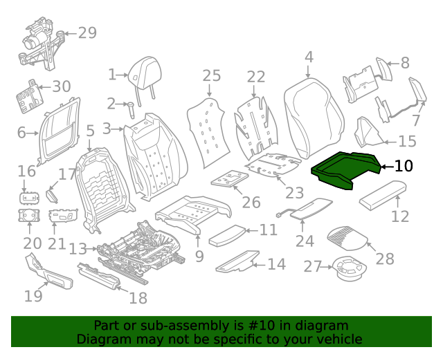 Genuine BMW 52-10-9-475-936 | Cushion Cover | FREE Shipping on Most ...