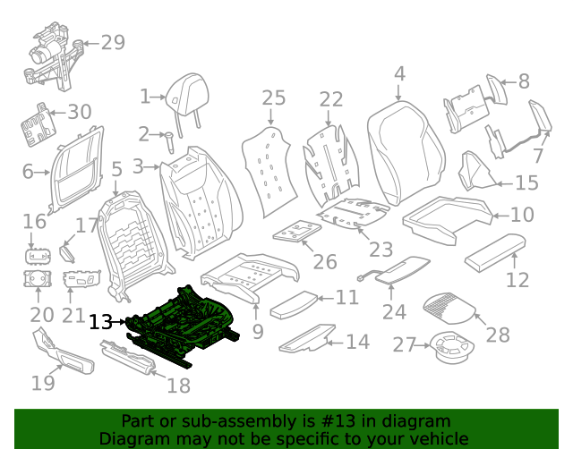 Genuine BMW 52-10-9-108-133 | Seat Adjuster | FREE Shipping on Most ...