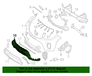 2017-2019 Mercedes-Benz GLS 450 Bumper Impact Absorber Bracket 166-885 ...