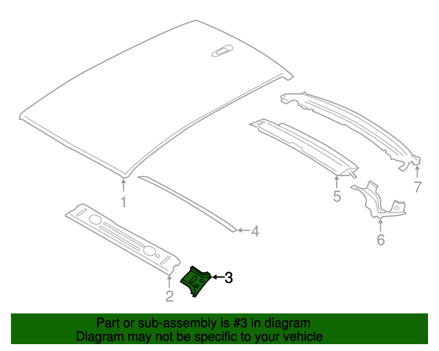Genuine BMW 41-21-7-333-938 | Windshield Header Side Reinforced | FREE ...