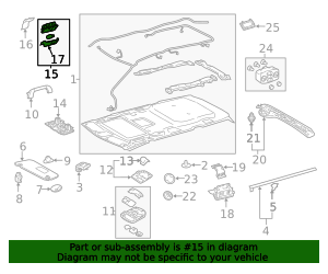 2011-2020 Toyota Sienna Reading Lmp Assembly 81240-08030-B0 | Toyota Parts