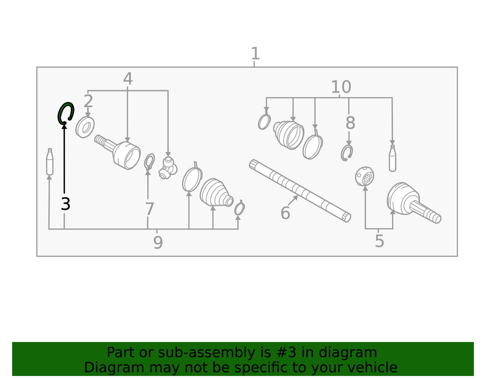 1992-2014 Nissan Drive Shaft Snap Ring 38225-35F00 | Melloy Nissan Parts