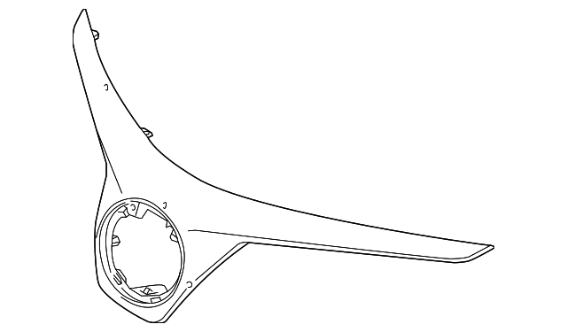 2017-2018 Toyota Corolla Upper Grille 53111-02B00 | Lithia Toyota Parts