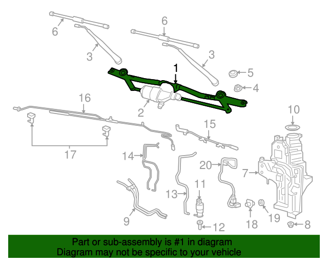 2018-2020 Jeep Motor & Linkage 68293017AE | TascaParts.com