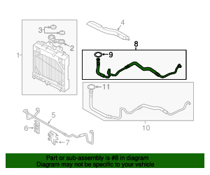 17-22-7-590-613 - Engine Oil Cooler Line 2010-2019 BMW ...