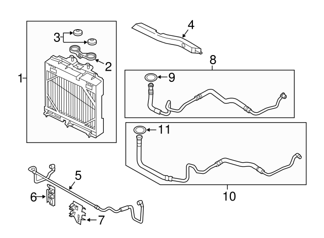 17217572542 - 2009-2019 BMW Oil Cooler (17-21-7-572-542) | BMW of South ...