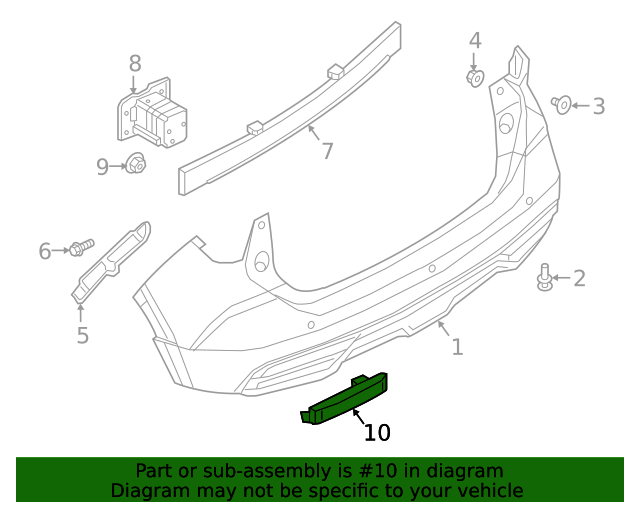 26560-5R80A - Reflector 2024 Nissan Kicks | Nissan Parts & Accessories ...