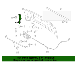 2011-2021 Ford Hinge - Driver's Side (LH) BC2Z-16797-A | TascaParts.com