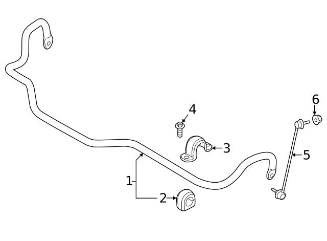 31301543200 - 2019-2021 BMW 330i Stabilizer Bar (31-30-1-543-200) | BMW ...