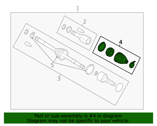 2013-2024 Subaru Inner Boot 28397SG000 | Subaru OEM Parts Online