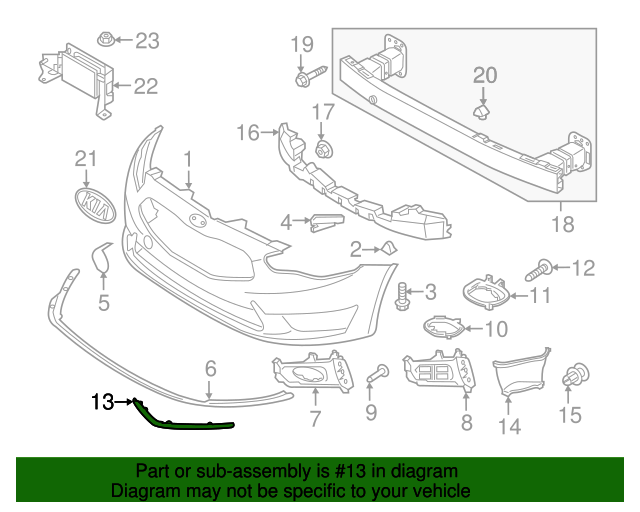 86571-F6000 - Molding 2017-2019 Kia Cadenza | Kia.Parts Store