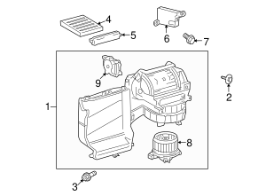 2008-2022 Toyota Motor Sub-Assembly, Blower With Fan 87103-0C051 | OEM ...