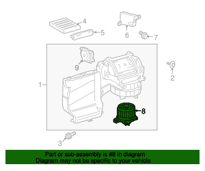 2008-2022 Toyota Motor Sub-Assembly, Blower With Fan 87103-0C051 | OEM ...