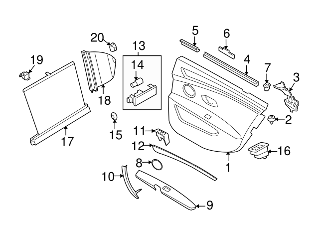 61319113773 - 2004-2010 BMW Switch Assembly (61-31-9-113-773) | BMW of ...