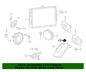 2001-2021 Mopar Power Mirror Nut 6510416AA | TascaParts.com