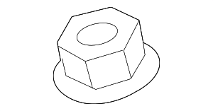 2001-2021 Mopar Power Mirror Nut 6510416AA | TascaParts.com