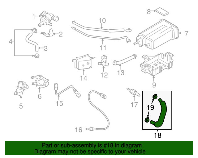 26720-2B601 - PCV Hose 2014-2019 Kia | Kia.Parts Store