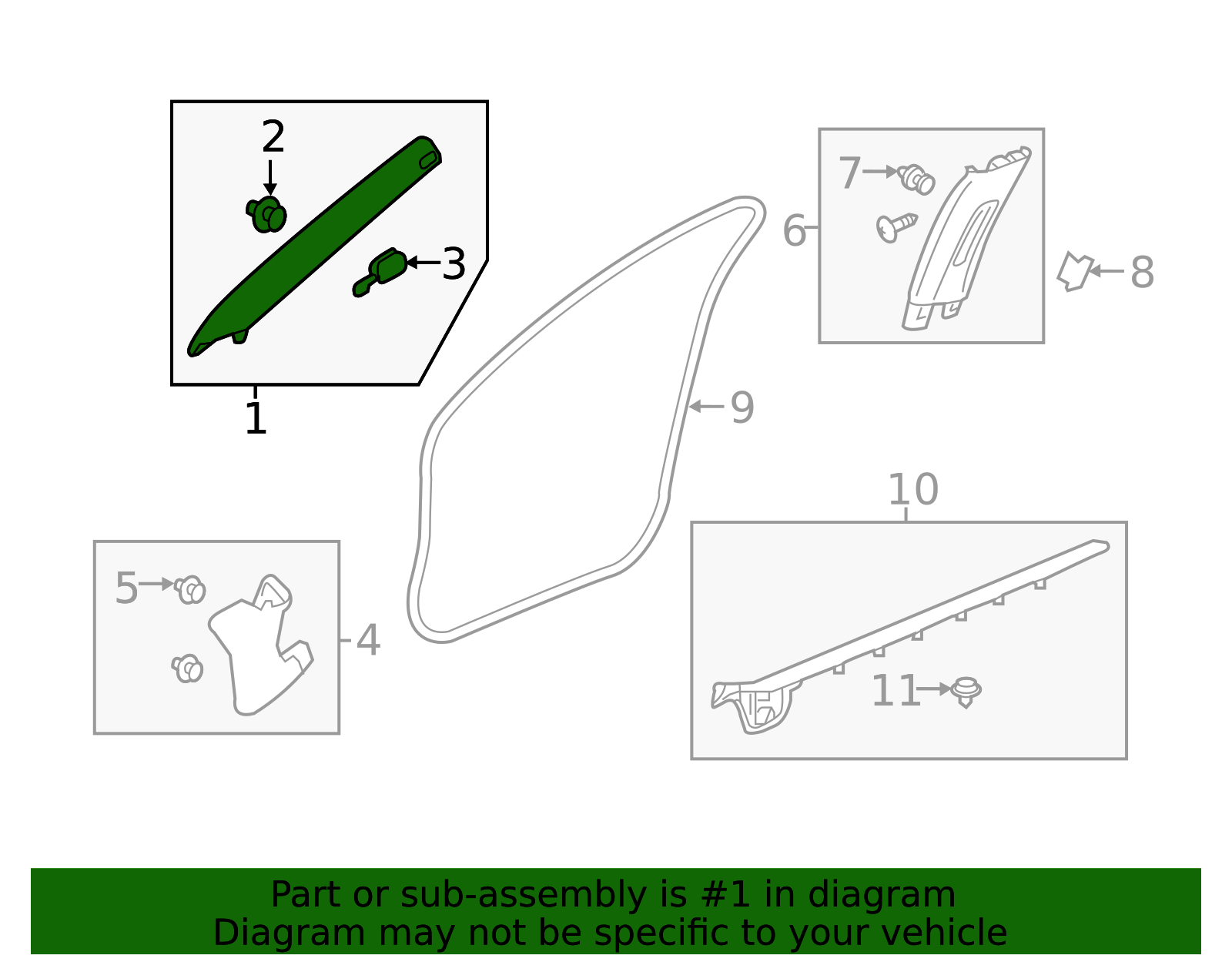 84101-TBA-A01ZB - 2016-2020 Honda Civic - Garnish Assembly R Front ...