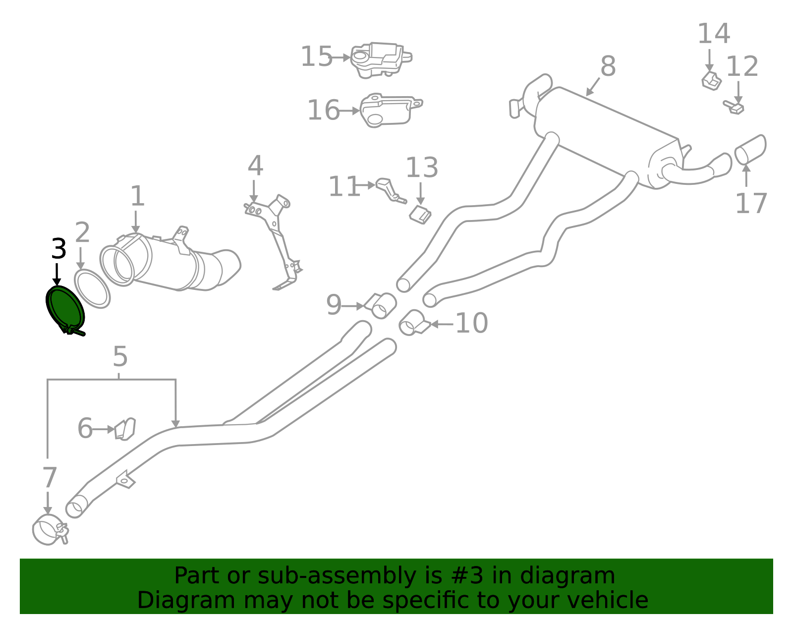 Genuine BMW 18-32-8-612-537 | Turbocharger Clamp | FREE Shipping on ...