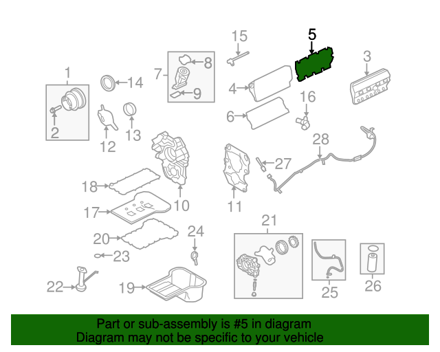 2008-2010 Ford Valve Cover Gasket 8C3Z-6584-A | TascaParts.com
