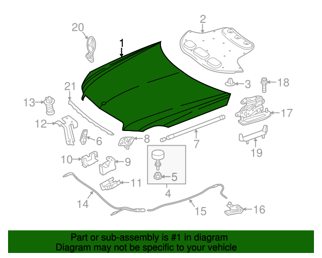 2014-2016 Mercedes-Benz Hood Panel 212-880-03-57 | Mercedes-Benz Parts ...