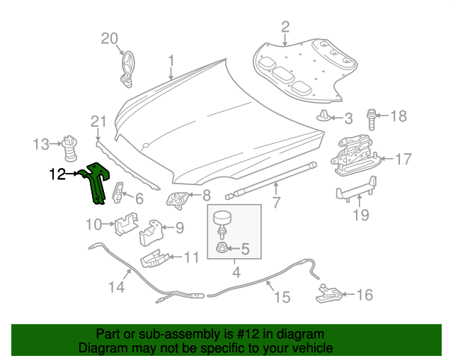 2010-2016 Mercedes-Benz Safety Catch 212-880-00-64 | Mercedes-Benz ...