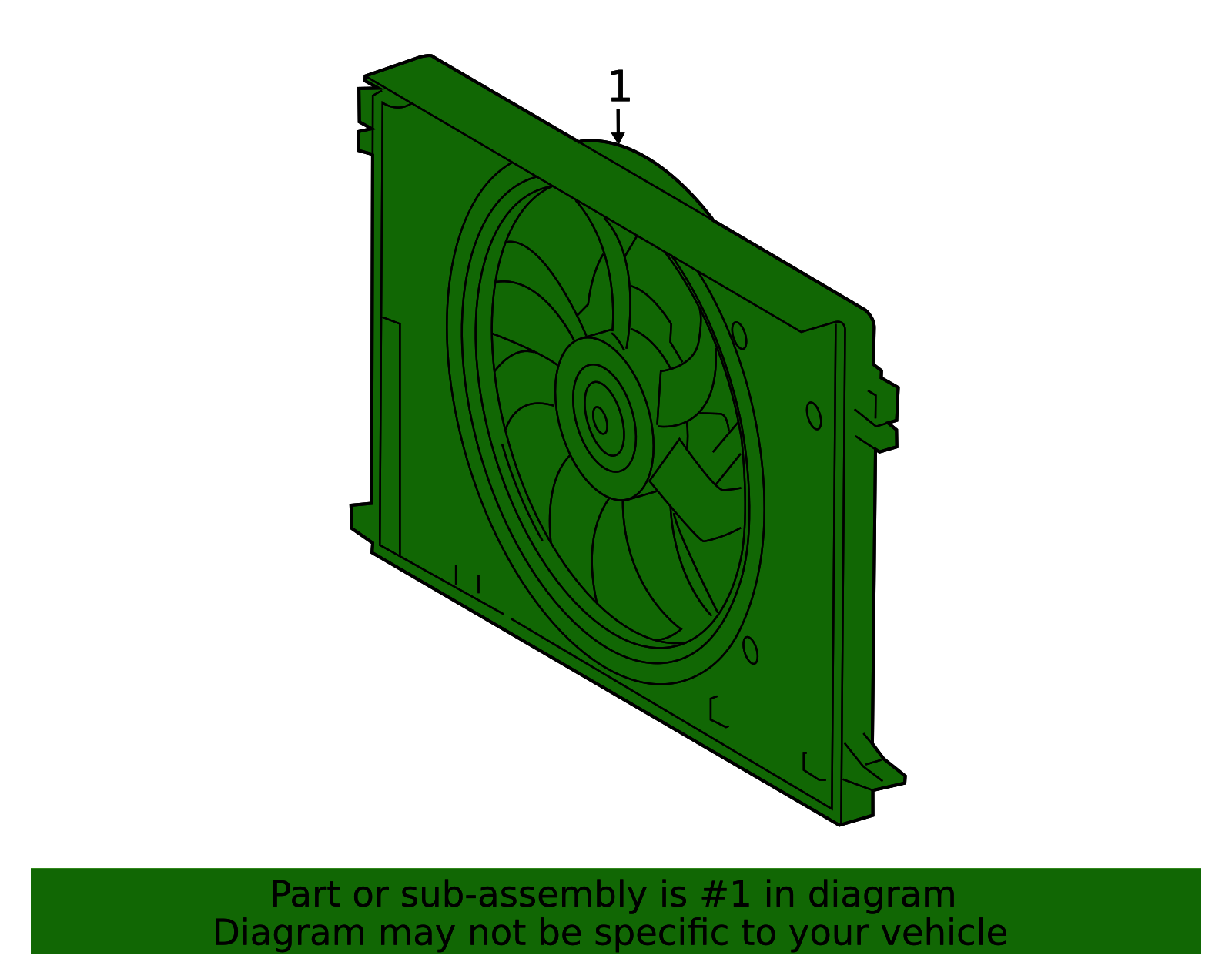 2021-2024 Toyota Fan Module 16360-F0070 | Toyota Parts Center