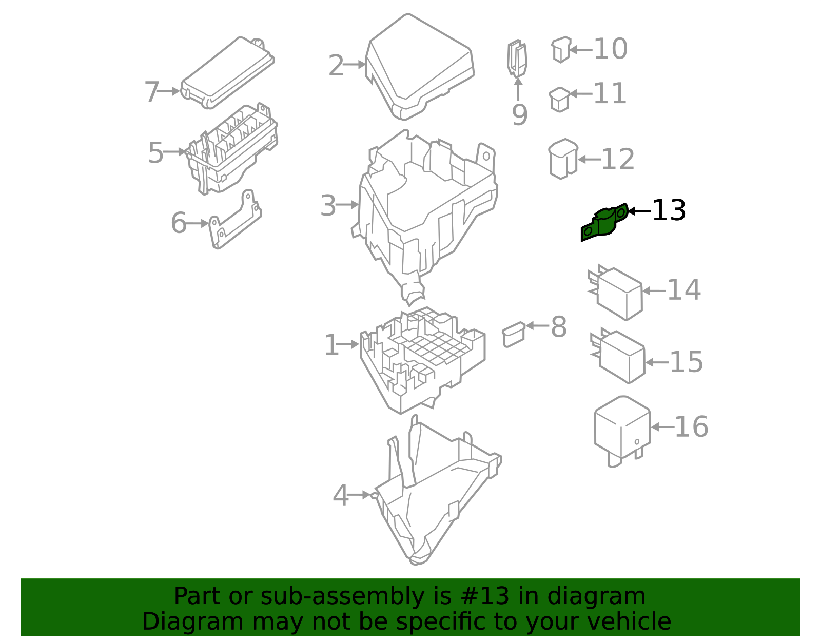 82211AL120 - 2015-2024 Subaru - Main Fuse | OEM Subaru Parts Center