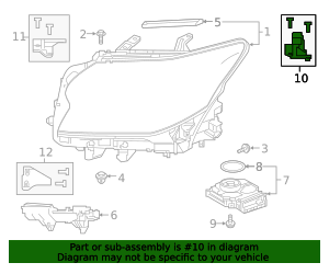 81193-60140 - Headlight Bracket 2014-2023 Lexus GX460 | AutoNationParts.com