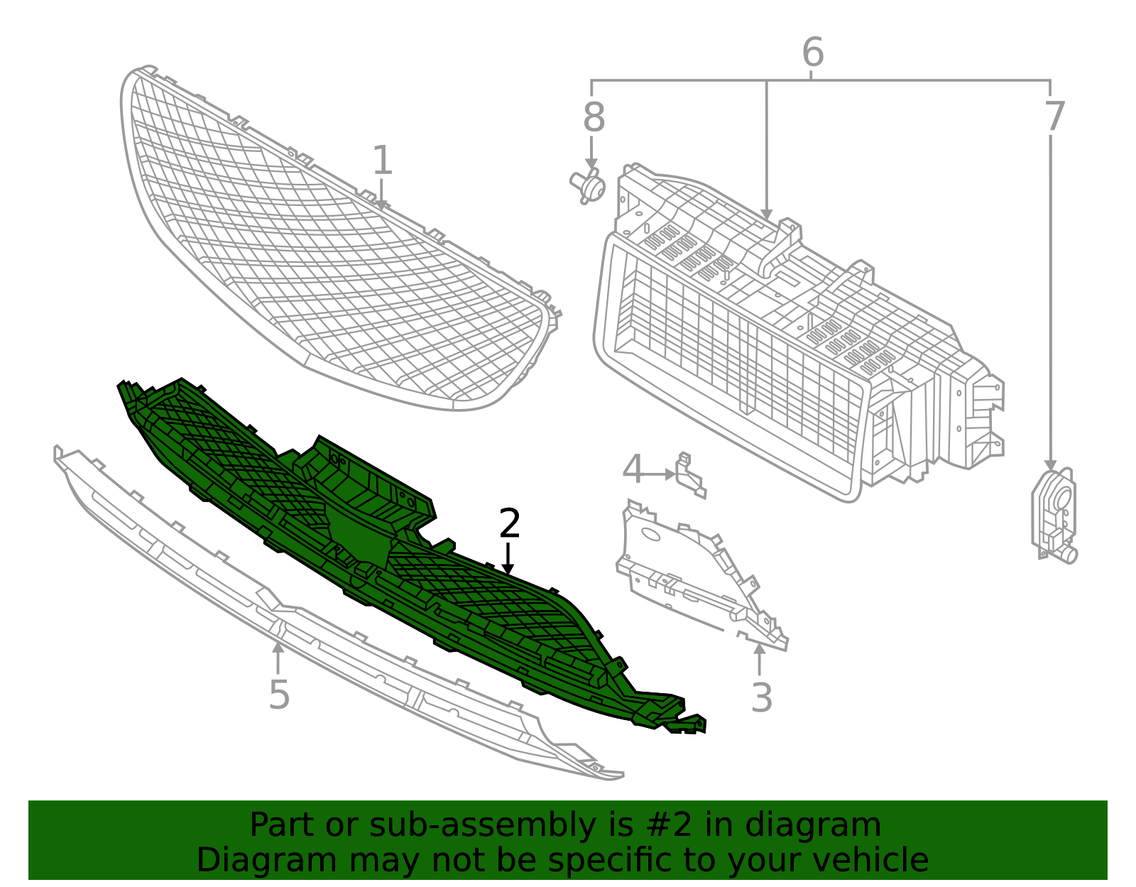 86531-AR000 - Lower Grille 2022-2024 Genesis GV70 | AutoNation Parts