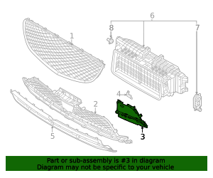 86595-AR000 - Grille Reinforcement 2022-2024 Genesis GV70 | AutoNation ...