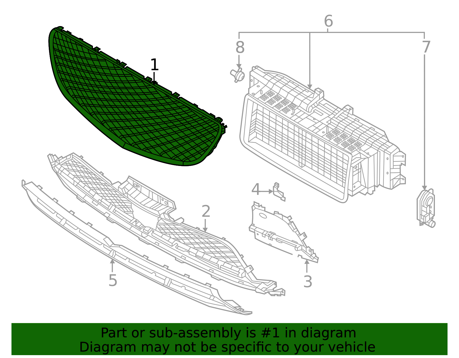 Hyundai - 86350-AR010 - Grille Assembly - 2022-2025 Genesis GV70 | OEM ...