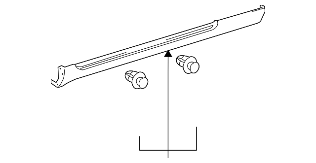 2007-2008 Toyota Solara Rocker Molding 75852-AA030-B2 | Toyota Parts Center