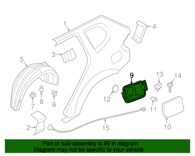 Genuine BMW 51-17-7-370-263 | Fuel Pocket | FREE Shipping on Most ...