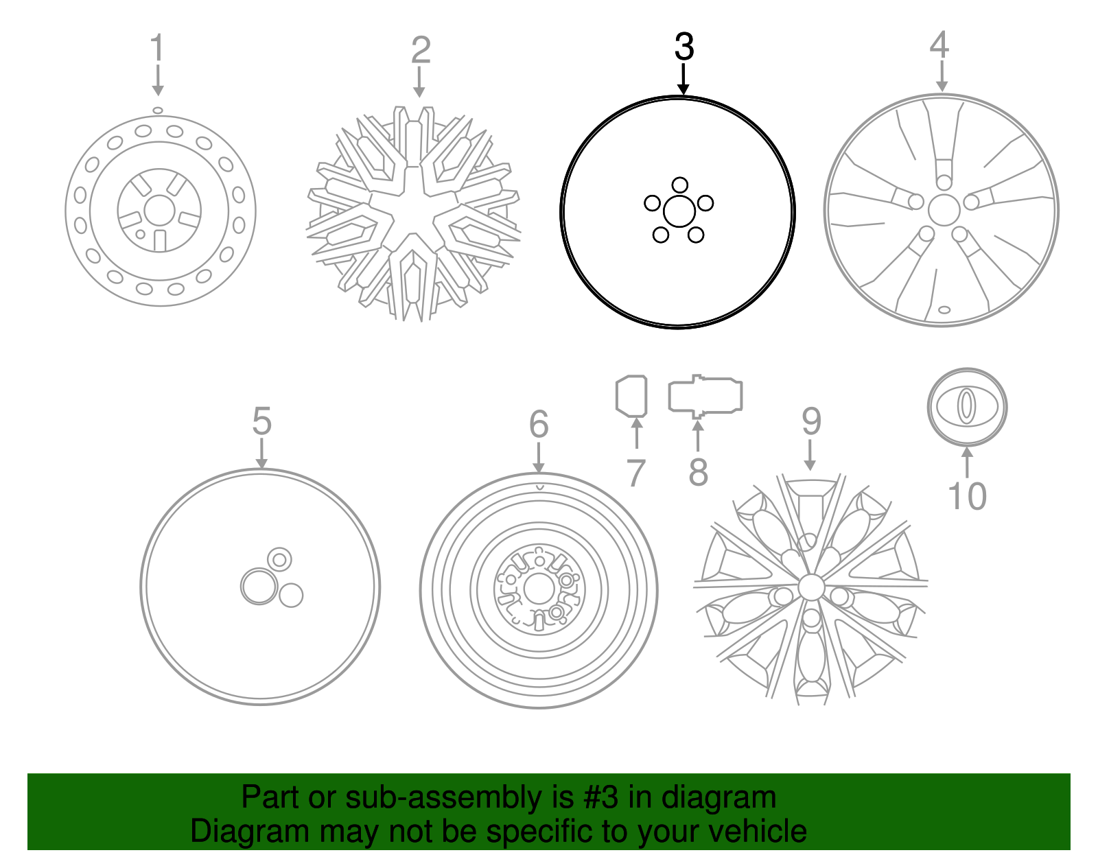 2015-2017 Toyota Camry Wheel Alloy 17 42611-06B30 | Discount Parts Monster