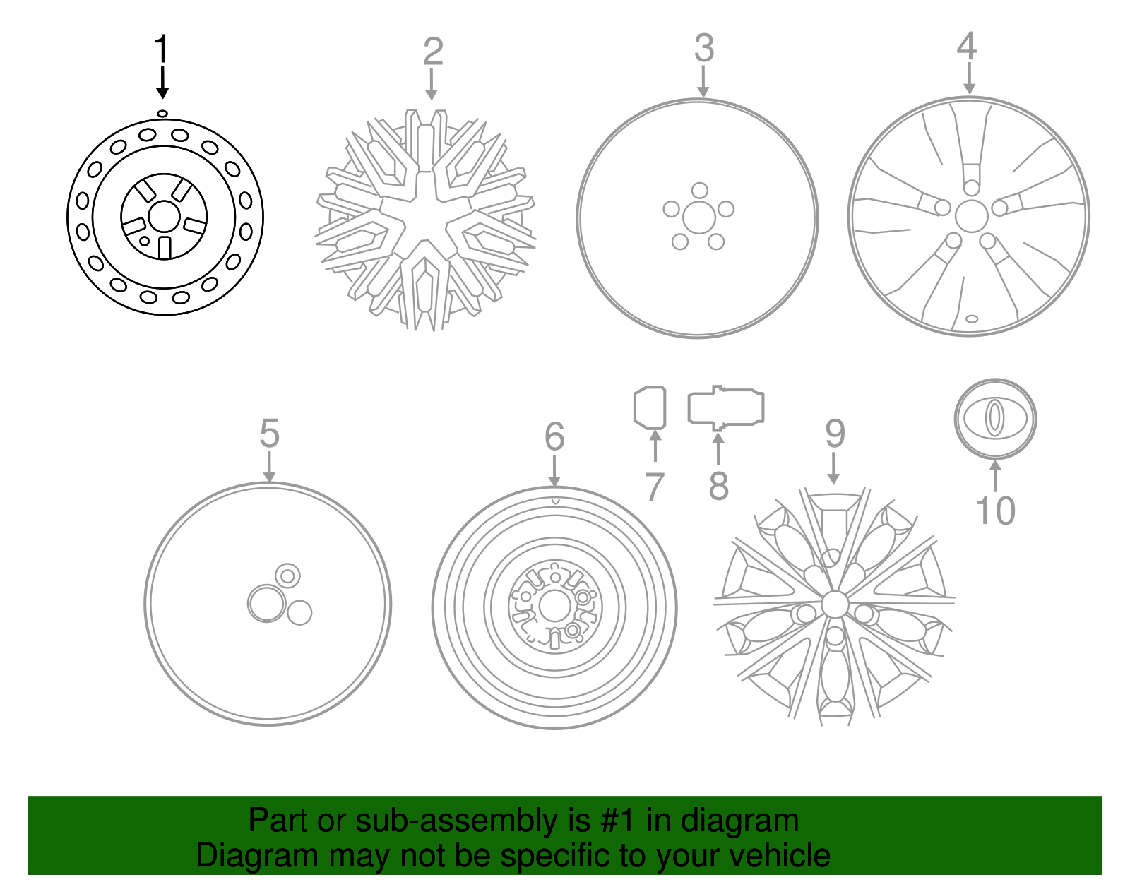 2015-2017 Toyota Camry Wheel, Steel 42611-06B10 | Toyota Parts Center