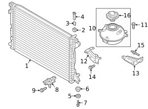 2018-2023 Audi Radiator 80A-121-251-D | Genuine Audi Parts