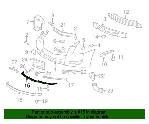 2010-2014 Cadillac CTS Front Lower Bumper Cover 25970312 GM ...