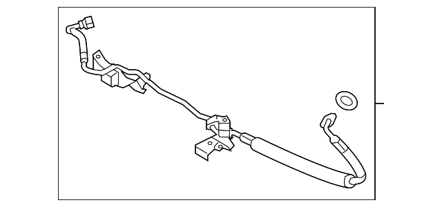 32416793401 - 2009-2014 BMW Power Steering Pressure Hose (32-41-6-793 ...