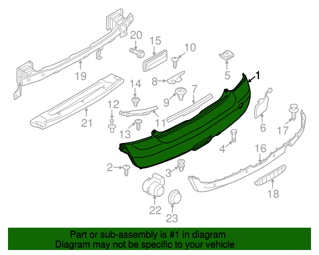 2007-2010 Mini Cooper Bumper Cover 51-12-7-128-962 | Mini Parts Direct