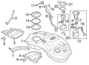 1990-2024 Subaru Fuel Filter 42072AA121 | Subaru Parts Guys