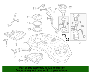 42072AA121 - Fuel Filter 1990-2024 Subaru | Subaru Direct Wholesale