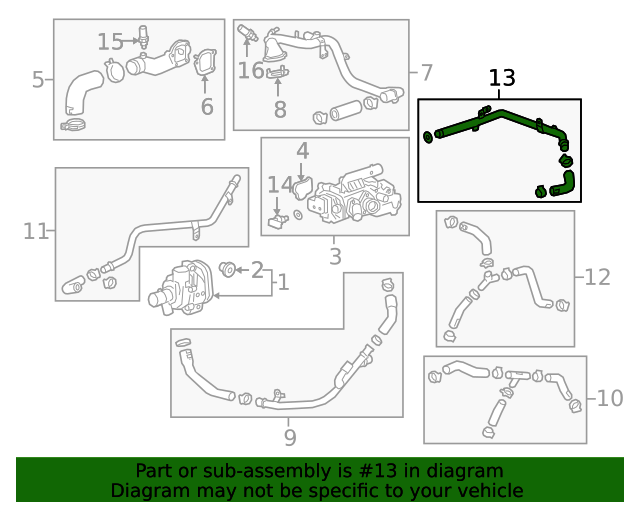 2019-2022 GM HVAC Heater Pipe 12691175 | GMPartsDirect.com
