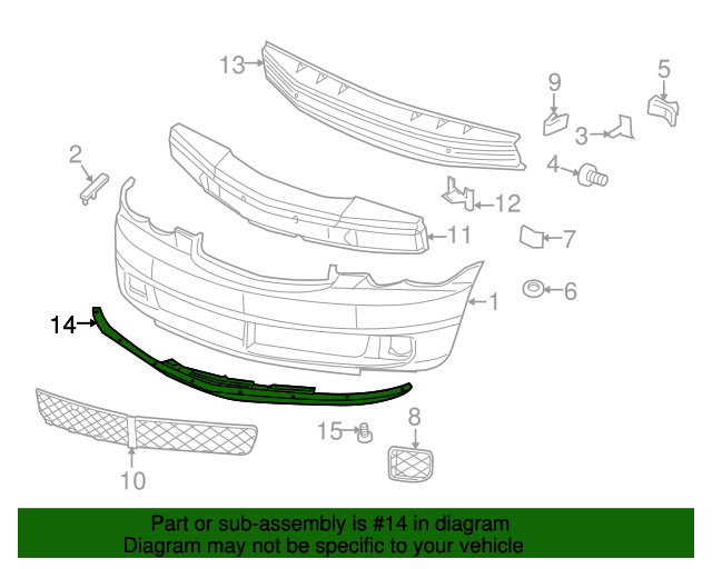 2006-2010 Chrysler PT Cruiser Air Dam 5116157AA | TascaParts.com