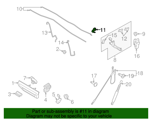 N811494-S - Link Rod Clip 2015-2024 Ford | Group 1 Auto Parts