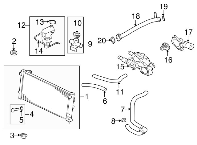 1310A058 Water Pump Tube 2008-2013 Mitsubishi | Mitsubishi Factory Parts