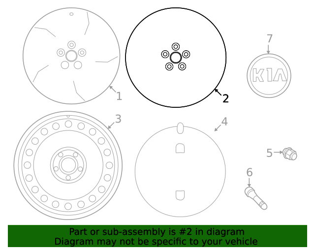 52910-R0300 - Wheel, Alloy 2022-2023 Kia Carnival | Kia.Parts Store