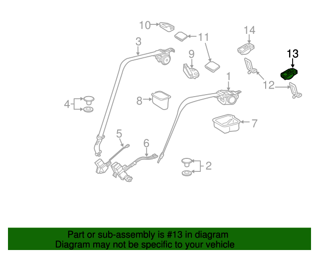 2018 Toyota Camry Anchor Cover 73717-06230-C0 | Toyota Parts Center